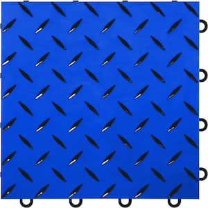 FLOORINGINC Nitro Vented 3/8 in. Garage Tiles, Graphite, 12 in. x 12 in ...