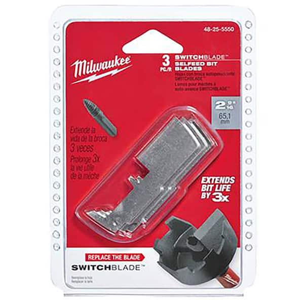 Milwaukee 2-9/16 in. Switchblade Replacement Blade (3-Pack) 48-25-5550 ...