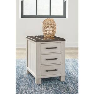 Signature DESIGN BY ASHLEY Johnelle 23.75 in. Gray Rectangle Wood End ...