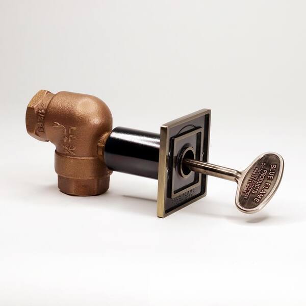 Blue Flame Universal Square Gas Valve Flange and 3 in. Key with 3/4 in ...