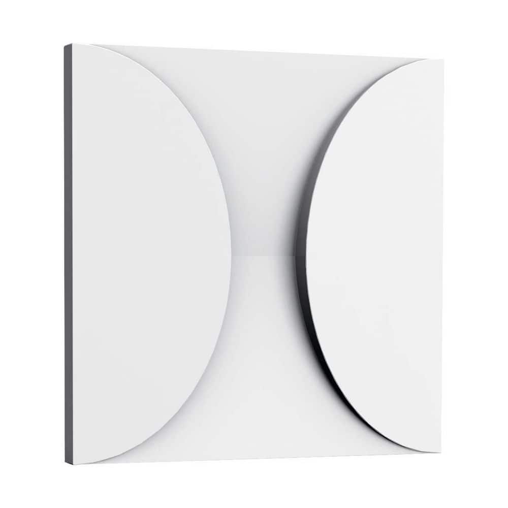 ORAC DECOR 1-1/8 in. x 1 ft. x 1 ft. Circle Primed White Polyurethane ...