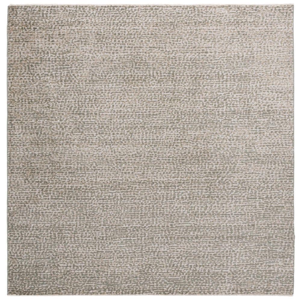 SAFAVIEH Hazel 6 ft. x 6 ft. Green/Beige Abstract Spots square Area Rug ...