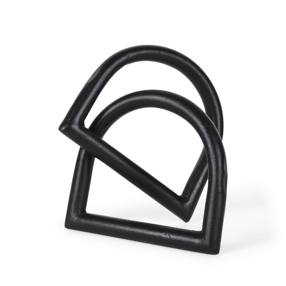 Mercana Locke Large Matte Black Metal Decorative Object 70527 - The ...