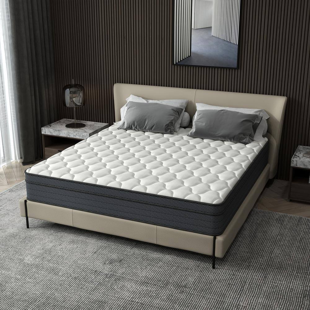 CHEVNI Durable Support Series Twin Medium Memory Foam 14 in. Bed-in-a ...