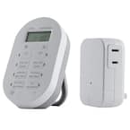 myTouchSmart 24-Hour Simple Set 2-On/Off Indoor Wireless Timer System ...