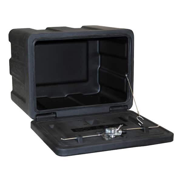 BUYERS PRODUCTS 18 in. x 18 in. x 24 in. Matte Black Plastic Underbody Truck Tool Box 1717100 The Home Depot