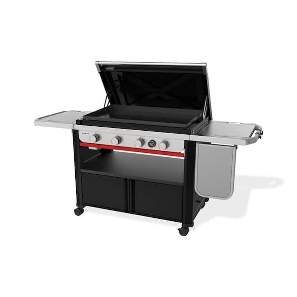 Weber Slate Griddle 4-Burner Liquid Propane Gas 36 in. Flat Top Grill ...