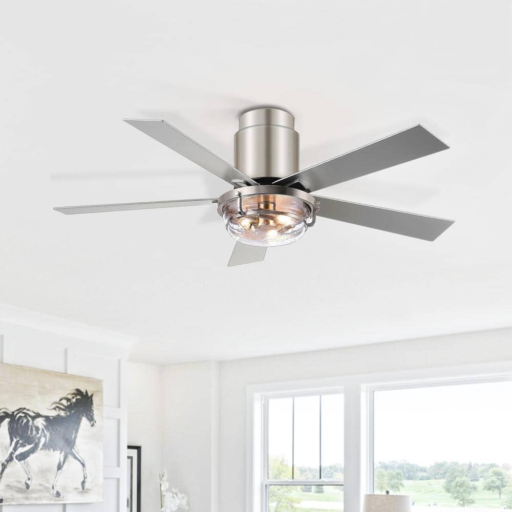 Sky Hog Cavera II 52 in. Indoor Brushed Nickel Ceiling Fan with Remote ...