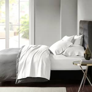 Madison Park 800 Thread Count 6-Piece Grey Cotton Blend King Sateen ...