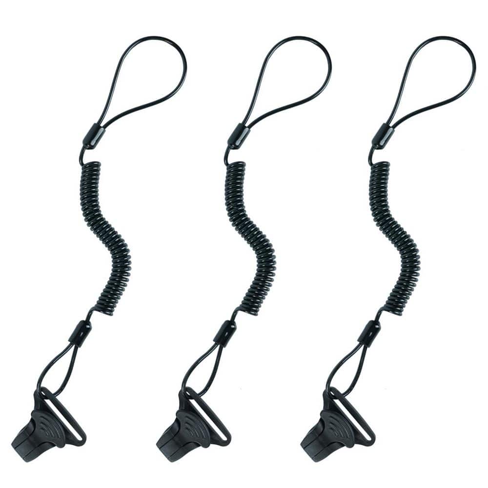 Coiled Lanyard with Clamp End No Snag Design for Hard Hat Tools Small ...