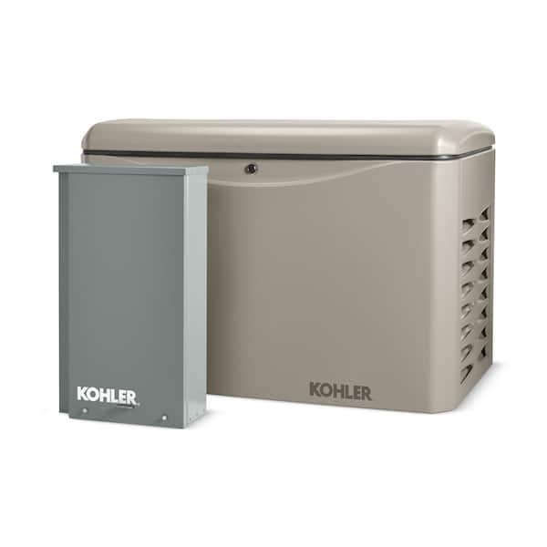 Generac 22,000 Watt Air-Cooled Whole House Home Standby Generator & 200 ...