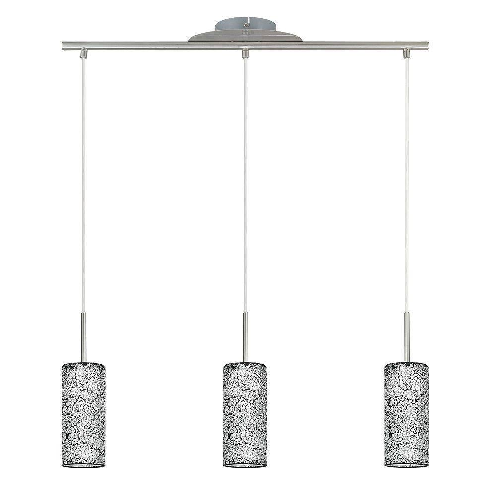 Eglo Croco 3-Light Satin Nickel Hanging Light 201432A