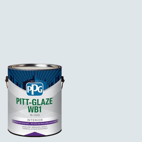 Pitt-Glaze 1 gal. PPG1244-1 Abyss Semi-Gloss Interior Waterborne 1-Part ...