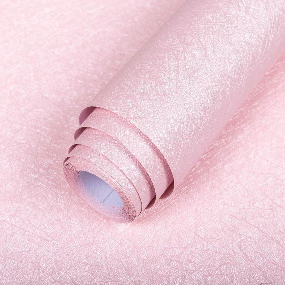 Pink Silk Solid Color Contact Paper Peel and Stick Wallpaper Roll ...
