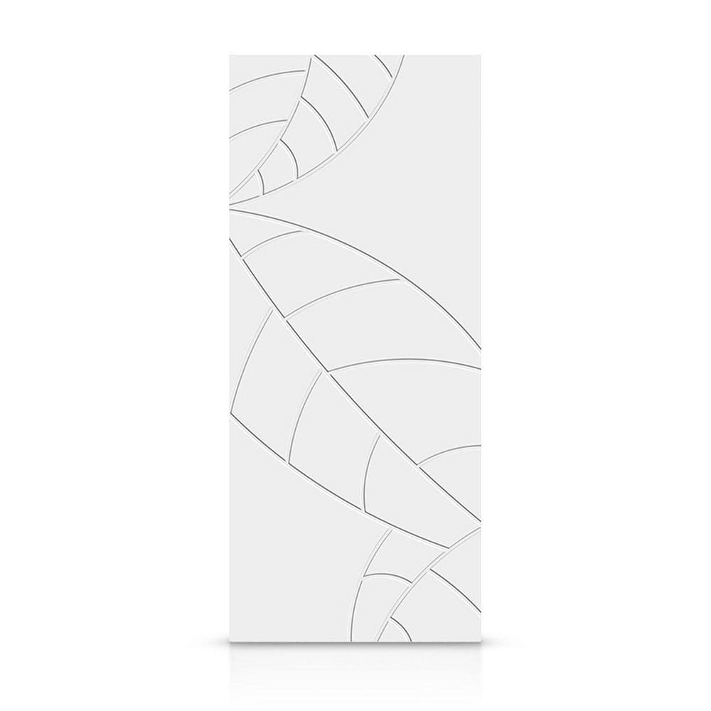 CALHOME 36 in. x 96 in. Hollow Core White Stained Composite MDF ...