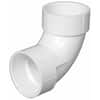 Charlotte Pipe 8 in. PVC DWV 90-Degree 1/4 Hub x Hub Elbow Fitting PVC 00300 1800 - The Home Depot