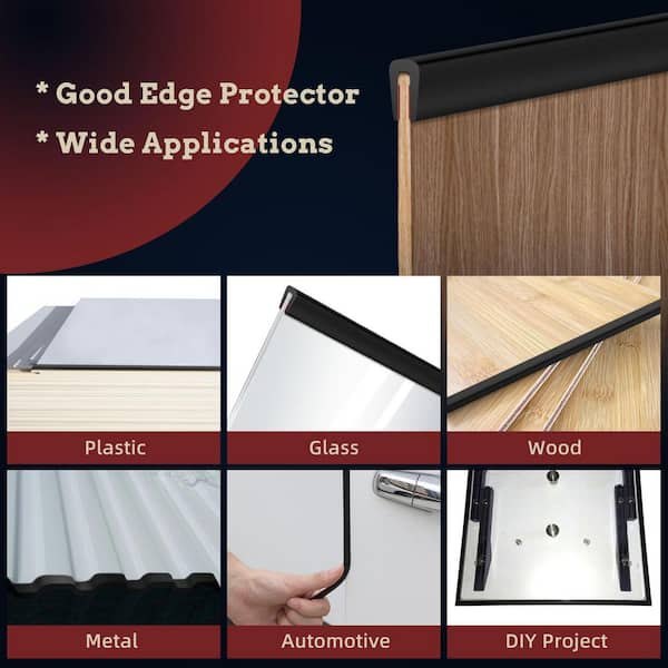 Justincity 20 in. x 0.5 in. x 1 in. Easy to Install, Flexible, Durable ...