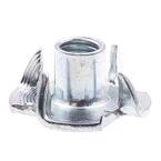 CSH 8 mm x 11 mm 4-Prong Zinc-Plated Tee Nut (100-Pack)-36.4090.02x100 - The Home Depot