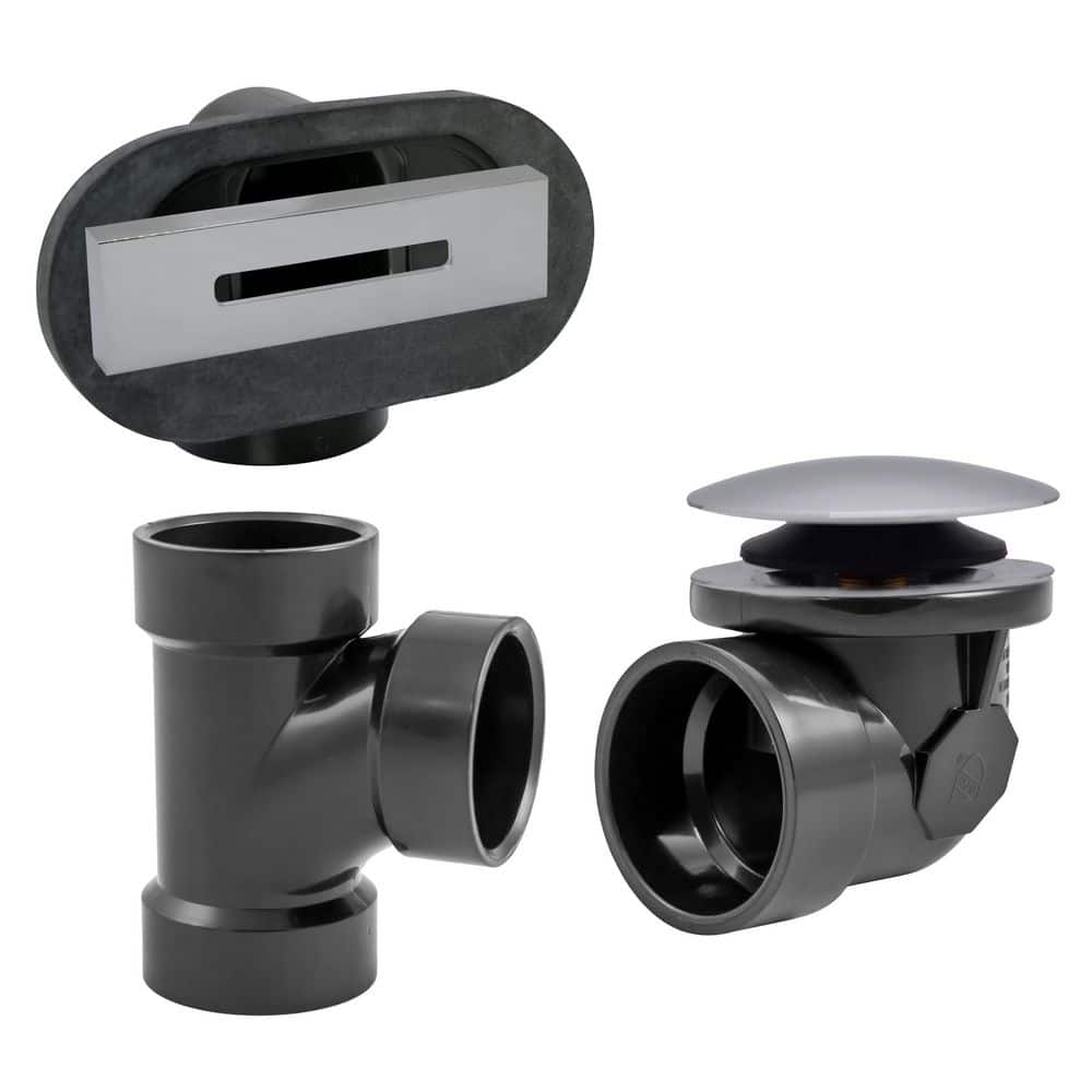 Westbrass Sch. 40 ABS 1-1/2" Coarse Thread Tip-Toe Drain and Linear ...