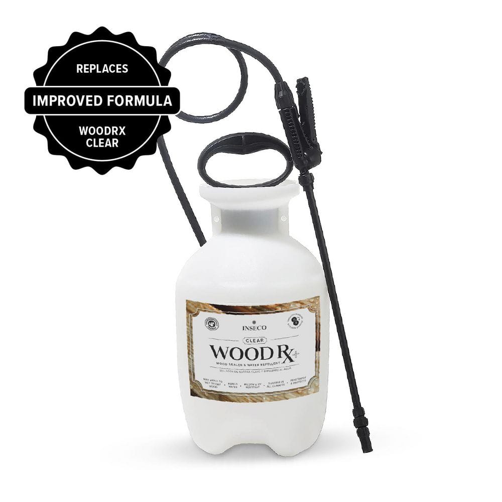 INSECO Clear WoodRx Plus 2 Gal. Sprayer Exterior Wood Sealer and Water Repellent 67107 - The ...