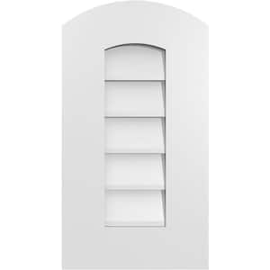 Ekena Millwork 14 in. x 14 in. Arch Top Surface Mount PVC Gable Vent ...