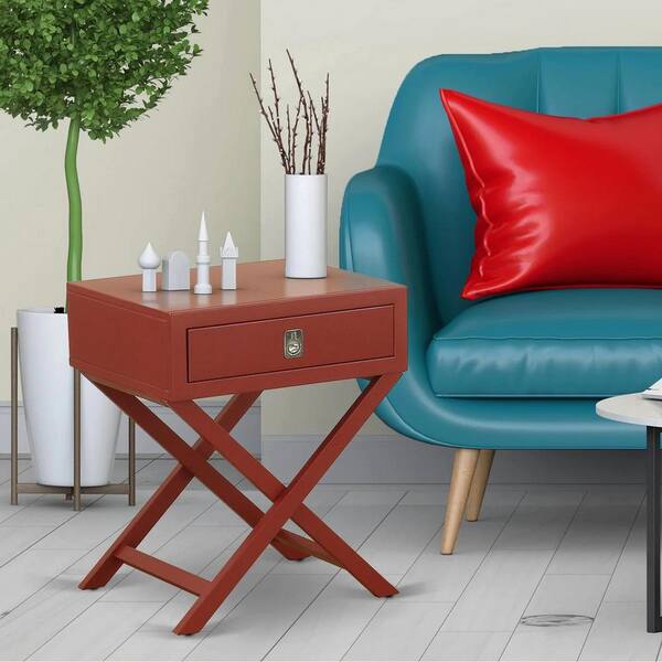 HOME IMPORTS EMPORIUM Medieval Majesty 15.7 in. Burgandy Square ...