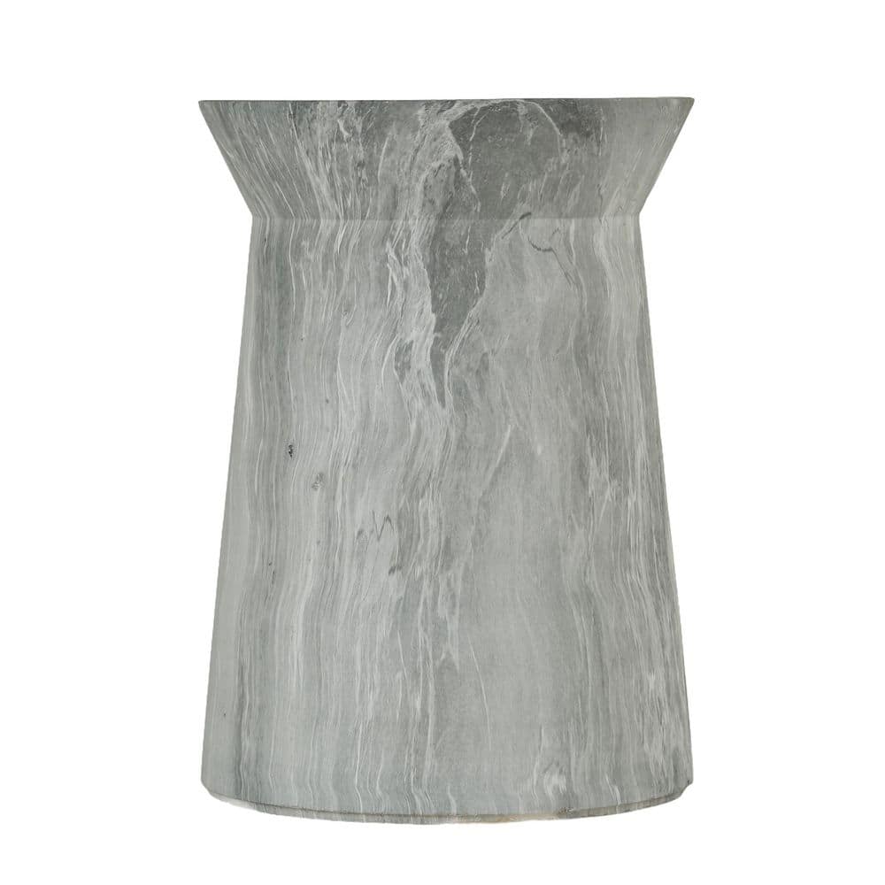 Noble House Teresa Marble Round Magnesium Oxide Outdoor Side Table for ...