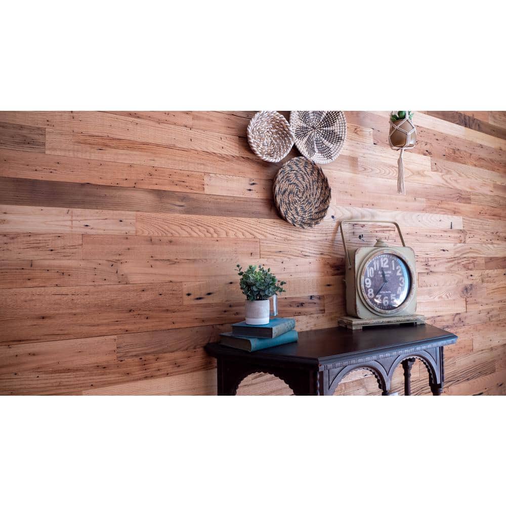BARNLINE 0.285 in. x 3 in. x 48 in. Wormy Chestnut Hardwood Boards ...