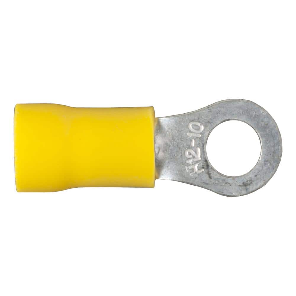 CURT Ring Terminals (12-10 Wire Gauge, #10 Stud Size, 100-Pack) 59531 ...
