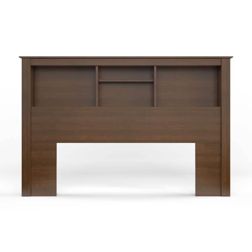 Prepac Fremont Brown 11 in.D x 65.75 in. W x 43 in. H Full Queen ...