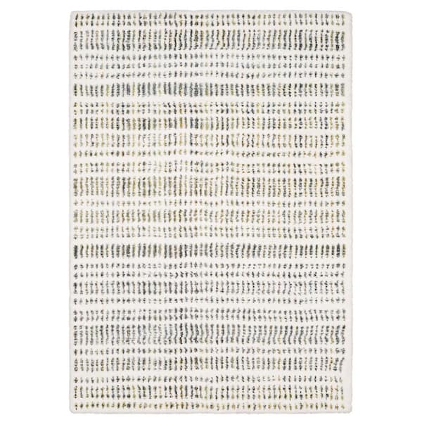 AVERLEY HOME Gale Ivory/Multi 7 ft. x 10 ft. Vertical Geometric Dashed ...