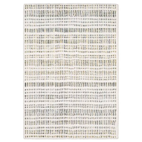 AVERLEY HOME Gale Ivory/Multi 8 ft. x 11 ft. Vertical Geometric Dashed ...