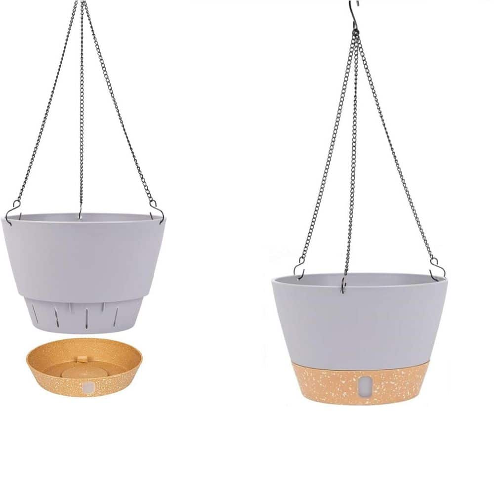 Cubilan (Set of 2) Hanging Planters for Indoor and Outdoor Use, 10 in ...