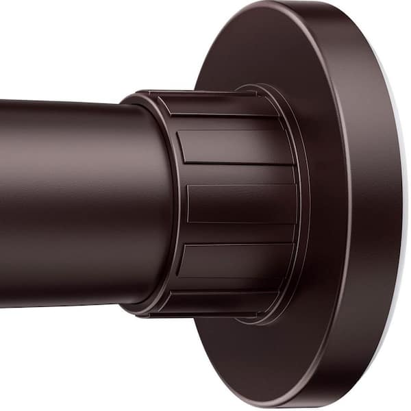 Numhew 32 in. to 50 in. Metal Adjustable Tension Shower Curtain Rod in ...