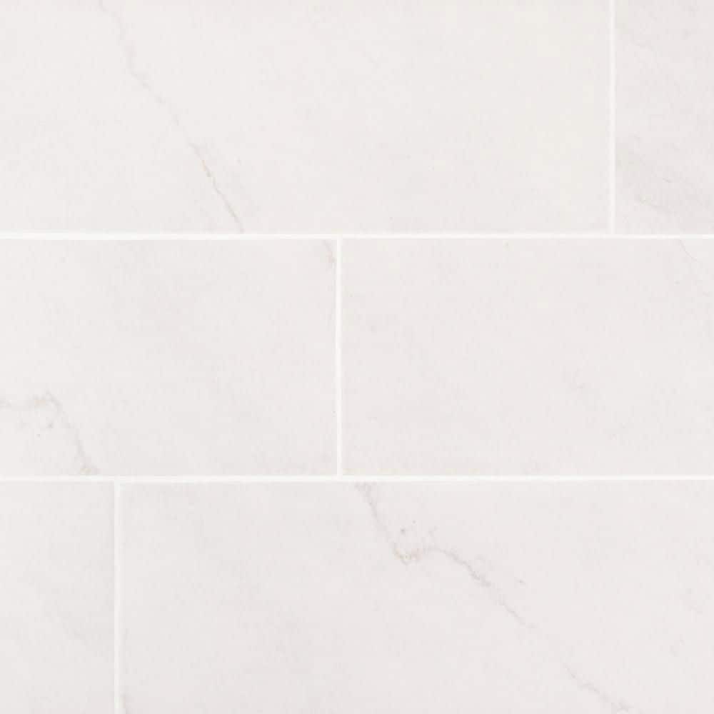 Jeffrey Court Ivory Light 8 in. x 24 in. Matte Subway Ceramic Wall Tile ...