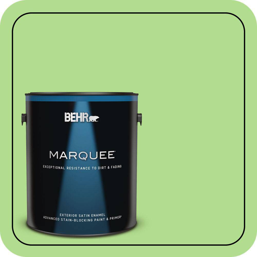 BEHR MARQUEE 1 gal. #MQ4-46 Early Spring Satin Enamel Exterior Paint ...