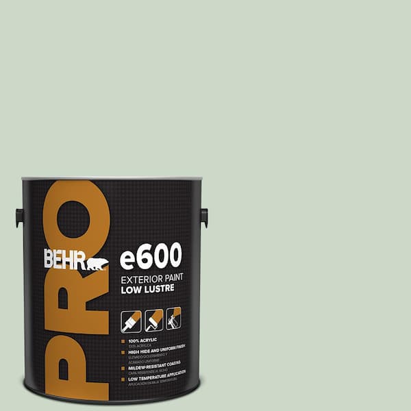 BEHR PRO 1 gal. #450E-2 April Mist Low Luster Exterior Paint PR62001 ...