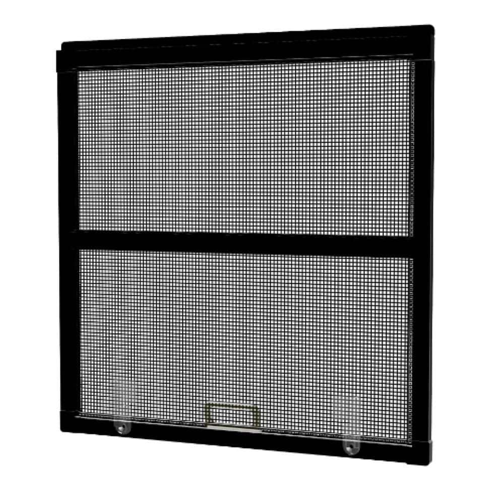 RITESCREEN 25.1875 in. x 45.25 in. Black Aluminum Replacement Window ...