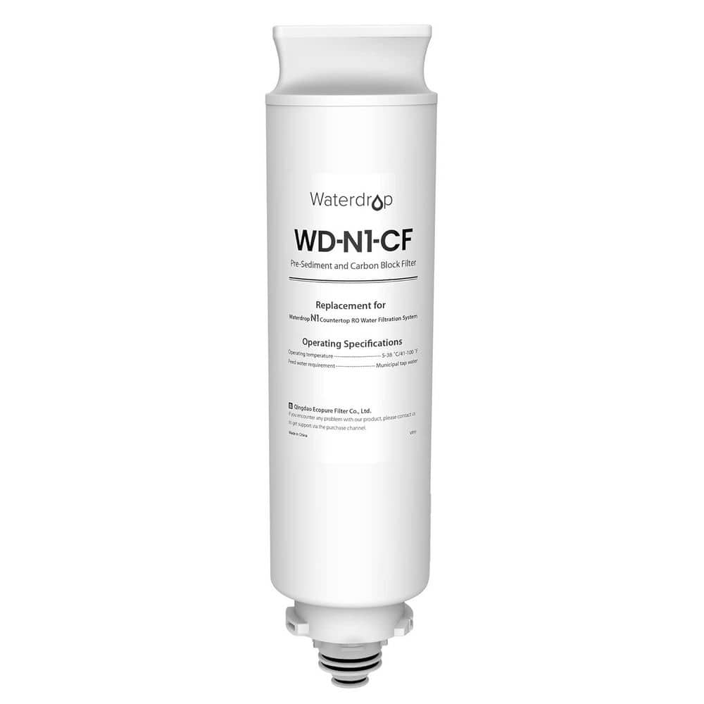 Waterdrop WD-N1-CF Water Filter, Replacement for N1 Countertop Reverse ...
