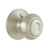 Defiant Hartford Satin Nickel Dummy Door Knob 32TGX240B - The Home Depot
