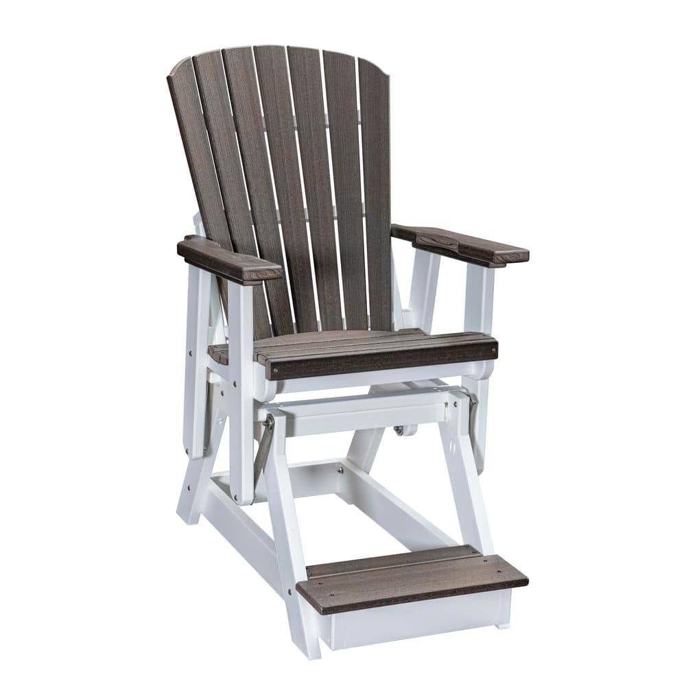 American Furniture Classics Adirondack Series 27 in. 1-Person White ...