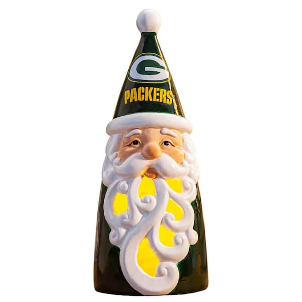 Team Sports America Green Bay Packers Santa LED Christmas Garden ...