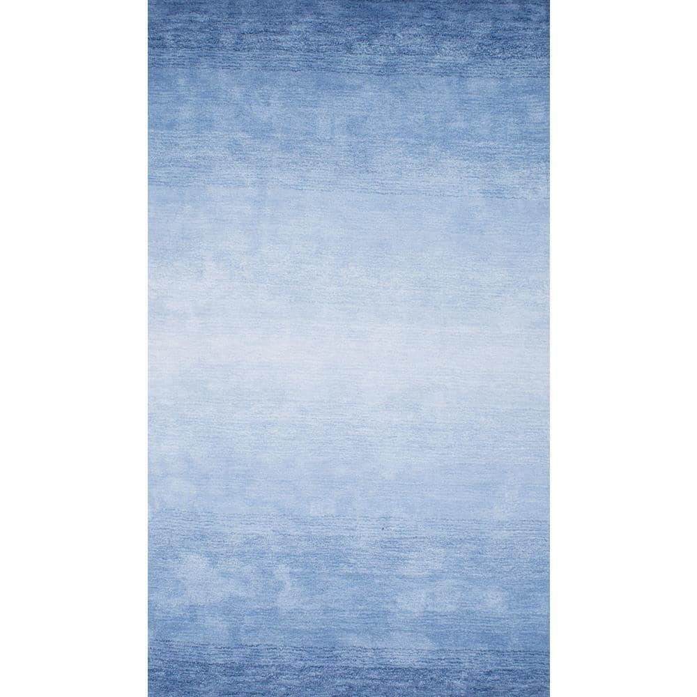 nuLOOM Bernatta Contemporary Ombre Blue 5 ft. x 8 ft. Area Rug AWVE18B ...