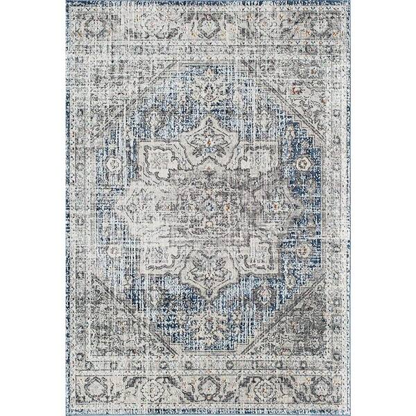 Rugs America Preston Magnolia Hatchwork Gray 8 ft. x 10 ft ...