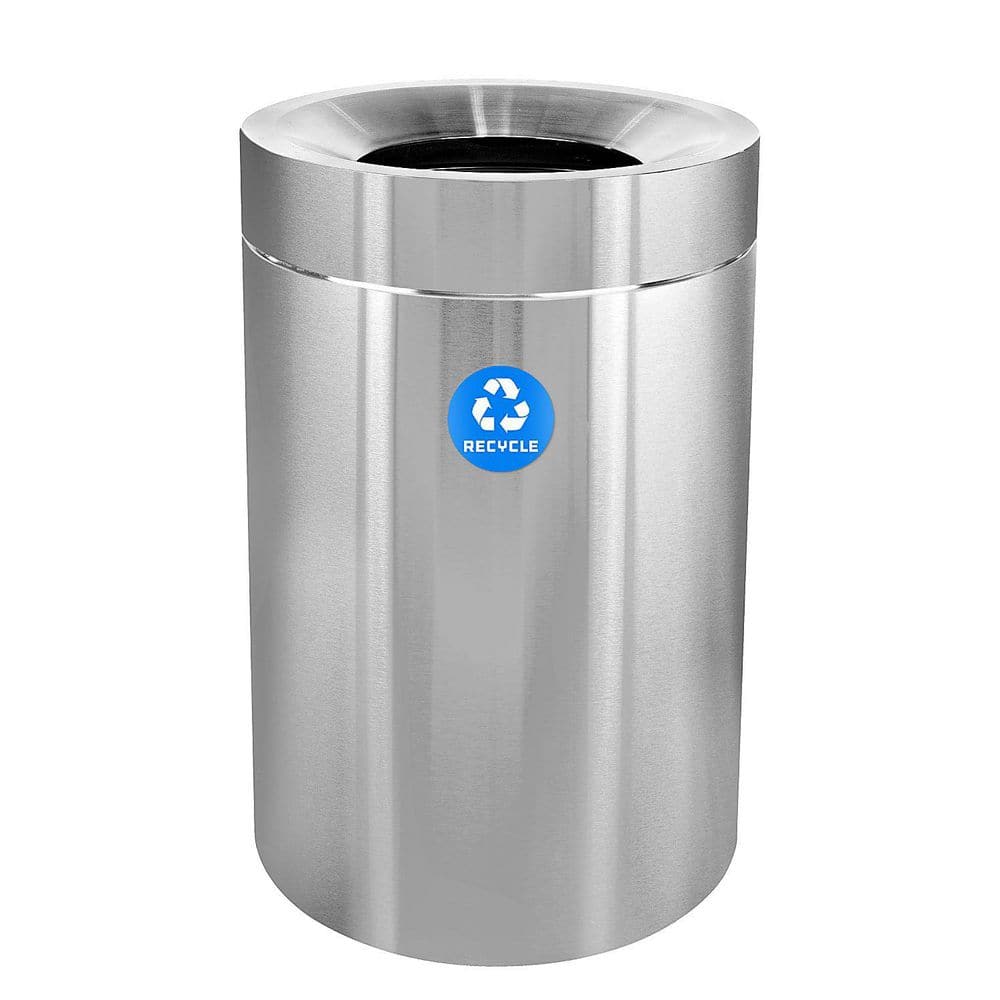 Alpine Industries 50 gal. Stainless Steel Commercial Recycling Bin ...