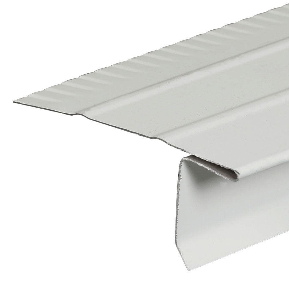Amerimax Home Products F5S x 10 ft. White Galvanized Steel Drip Edge ...