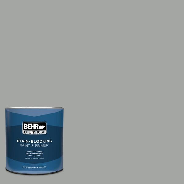 BEHR ULTRA 1 qt. #PPU25-04 Sharkskin Suit Extra Durable Satin Enamel ...