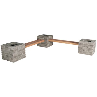 Pavestone Rumblestone 174.5 in. W x 31.5 in. H x 105.75 in. L Large ...