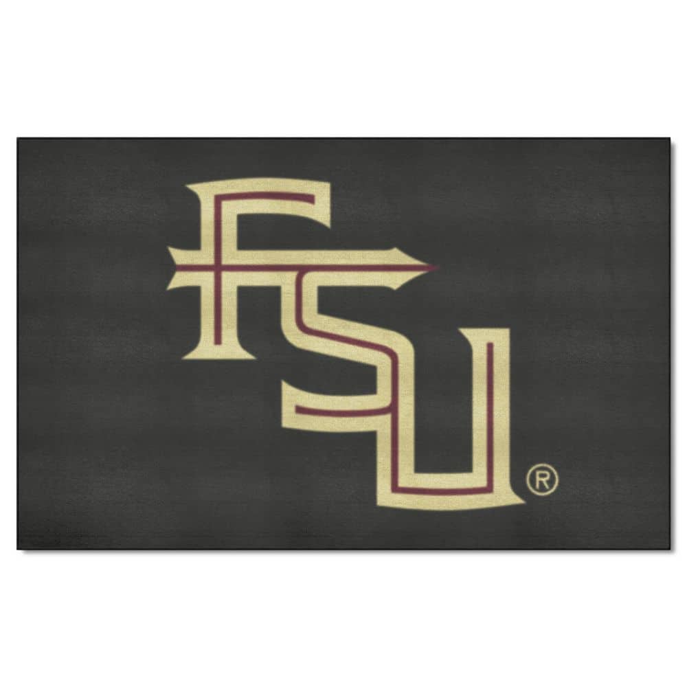 FANMATS Florida State Seminoles Black 5 ft. x 8 ft. Ulti-Mat Area Rug ...