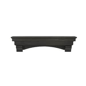 Pearl Mantels 5 ft. Unfinished Distressed Cap-Shelf Mantel RPS60496D ...